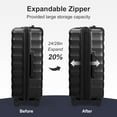 Zimtown 3 Piece Luggage Sets, ABS+PC Expandble Hardside Suitcase TSA ...