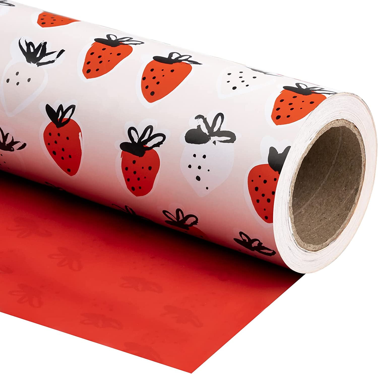 WRAPAHOLIC Reversible Wrapping Paper - Mini Roll - 17 Inch X 33 Feet ...