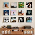 12 Pack Vinyl Record Shelf Wall Mount Shelves, 12 inch Clear Acrylic ...