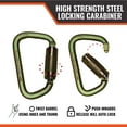 High Strength Steel Locking Carabiner - Walmart.com