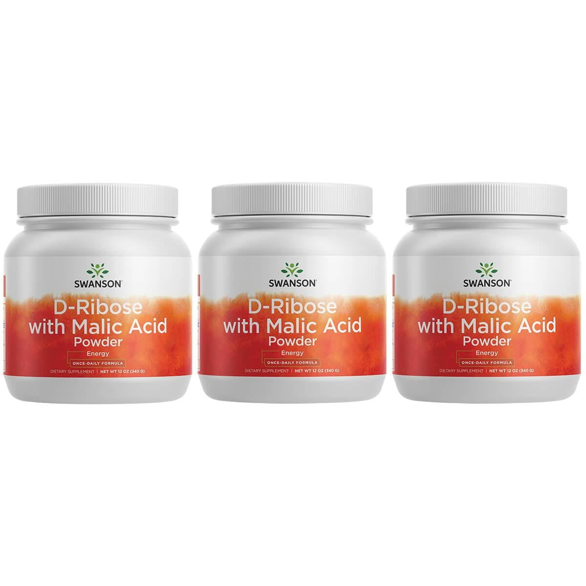 Swanson D-Ribose with Malic Acid Powder 12 oz Pwdr 3 Pack - Walmart.com
