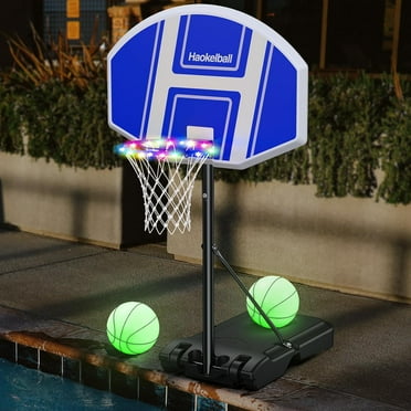 GoSports Splash Hoop ELITE, Deck-Mounted, Adjustable Inground Pool ...