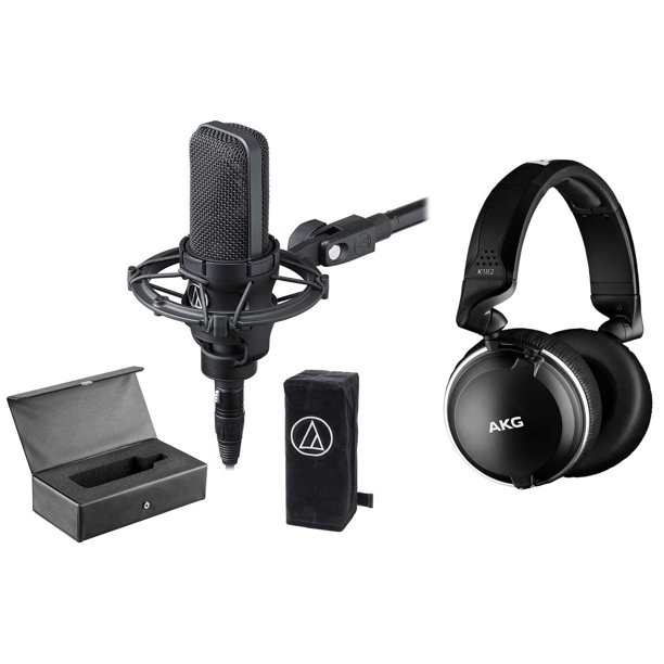 Audio Technica AT4033A Condenser Microphone Mic+Shockmount+AKG ...