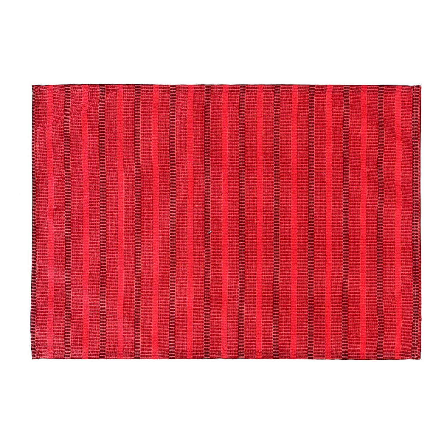 Click here for Ih Casadécor Stripe Outdoor Placemat (Red) - Set O... prices