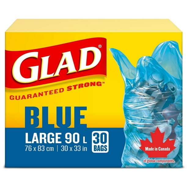 Click here for Glad Blue Recycling Bags - Large 90 Litres  - 30 T... prices
