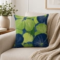 Botanical Floral Throw Pillow Cover, One-Side Print Decorative Cushion ...