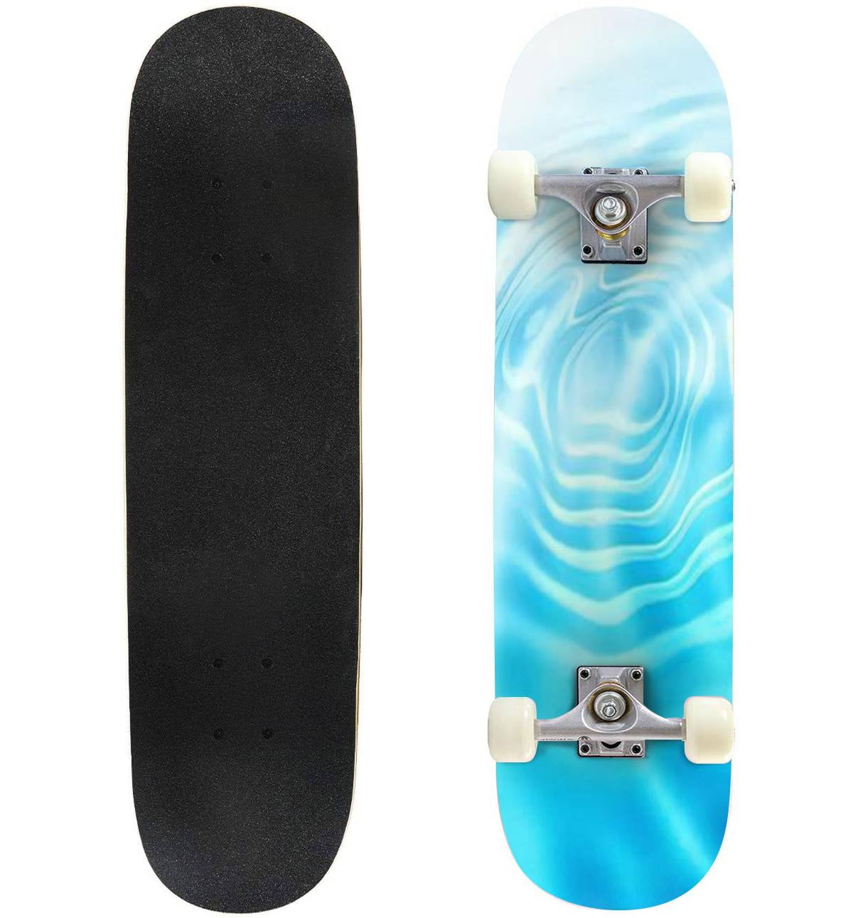 Illustration of abstract water ripples Outdoor Skateboard Longboards 31 ...
