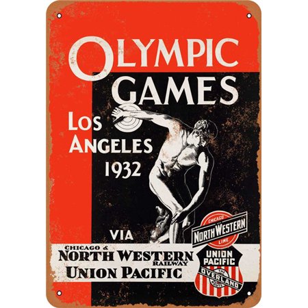 Olympic Games Los Angeles 1932 metal tin sign vintage style ...