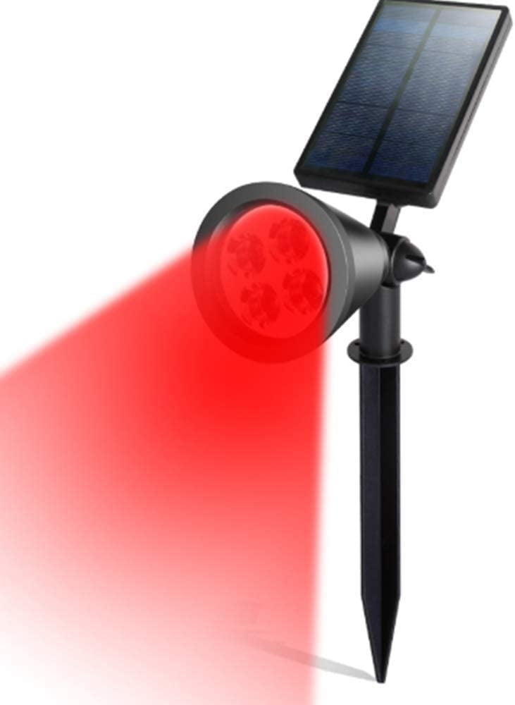 LINLIN Solar Landscape Lights, 4 LED Solar Spotlights Waterproof ...