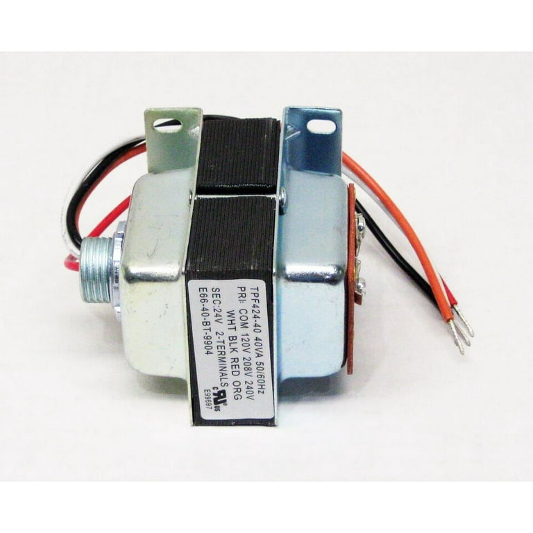Power Transformer 2-Pack 24V 40VA Transformers - HVAC Compatible Multi ...