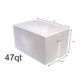 Styrofoam Cooler, Ice Chest (47qt) – Lightweight, Insulated Foam Cooler ...
