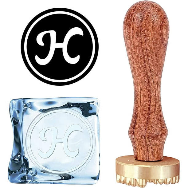 Ice Stamp Letter H Ice Cube Stamp Ice Branding Stamp with Removable ...