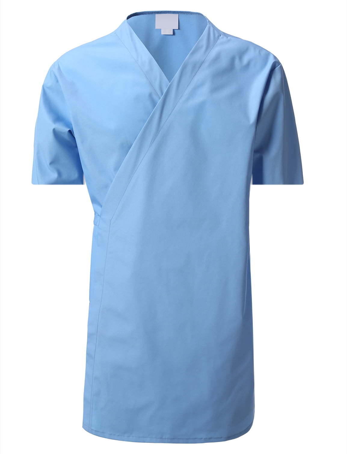 7Encounter Unisex Multifunctional Short Sleeves Wrap Smock Light Blue ...