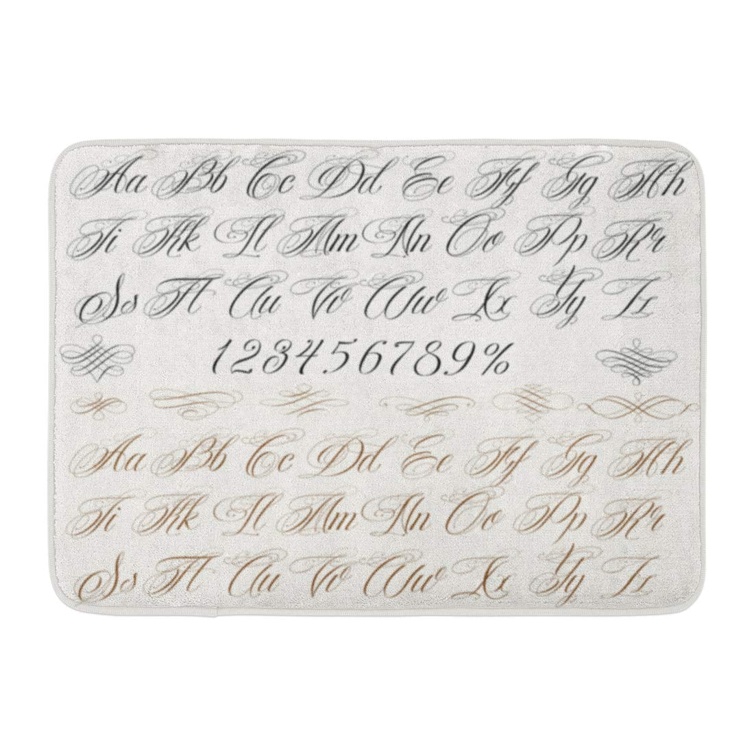 GODPOK Cursive Caligraphy Calligraphy Tattoo Alphabet with Numbers ...