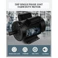 Air Compressor Motor 5HP Electric Motor 1750 RPM, Single Phase ,184T ...