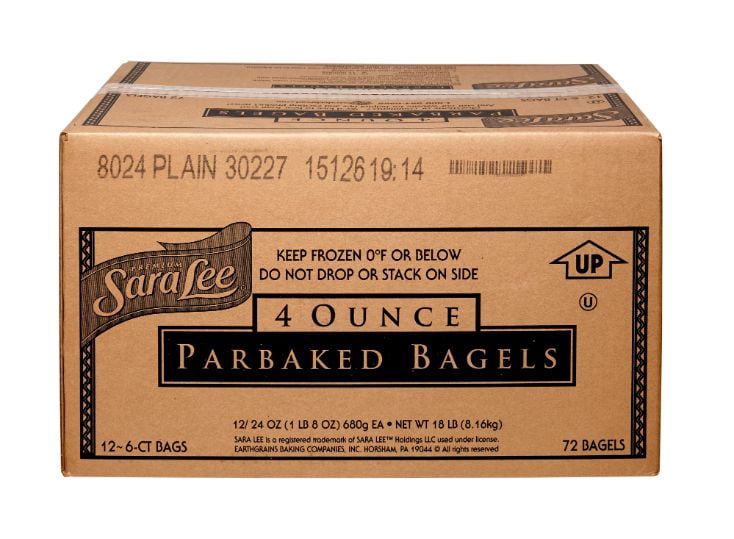 Sara Lee Par Baked Plain Bagel, 4 Ounce 72 per case. - Walmart.com