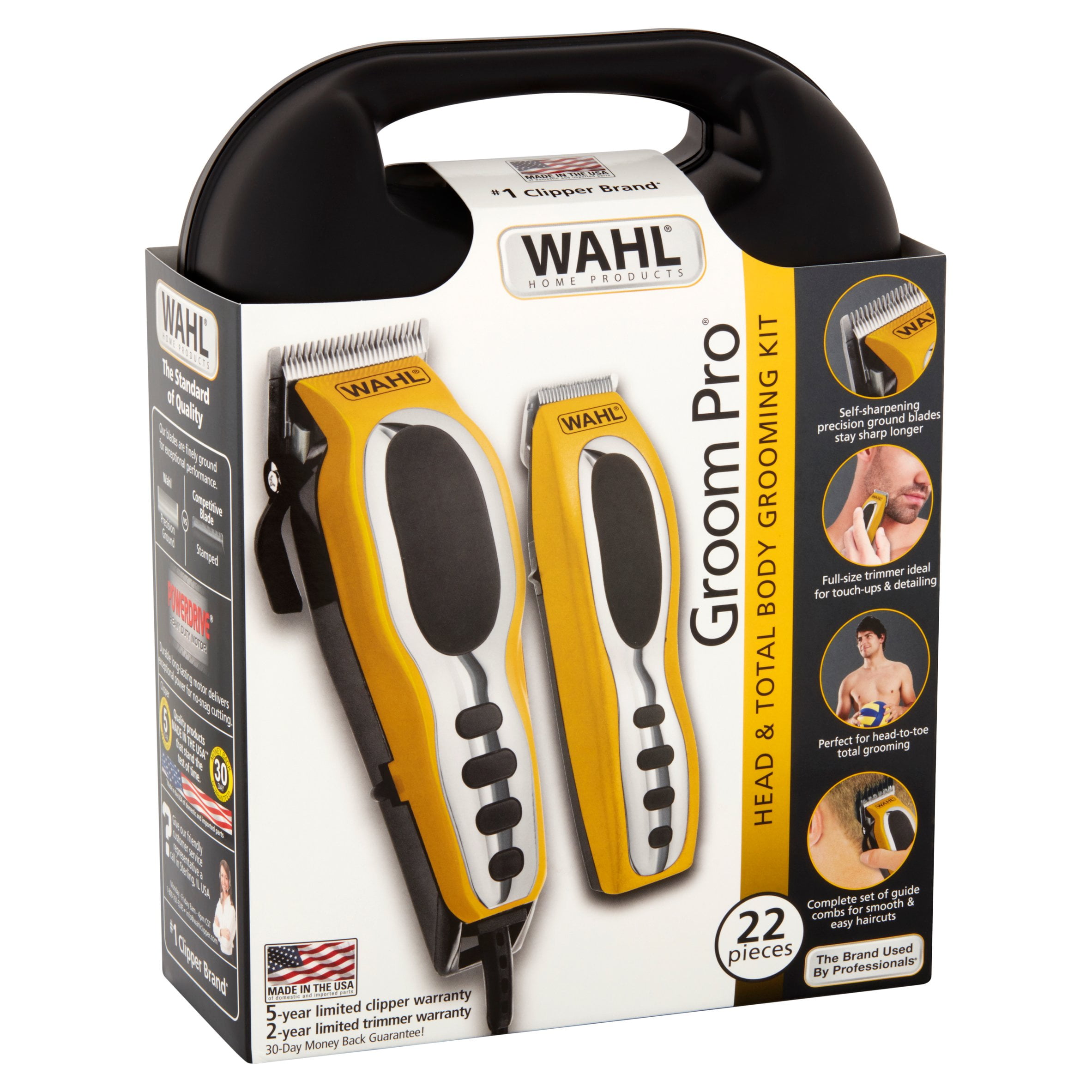 Wahl 79520-3101P Groom Pro Total Body Hair Clipper Grooming Kit, high ... Wahl 79520-3101P Groom Pro Total Body Hair Clipper Grooming Kit, high ...