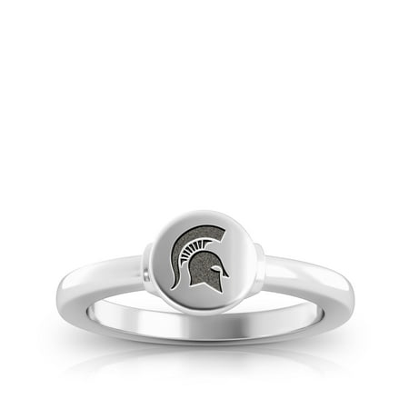 Michigan State University Engraved Sterling Silver Signet Ring ...