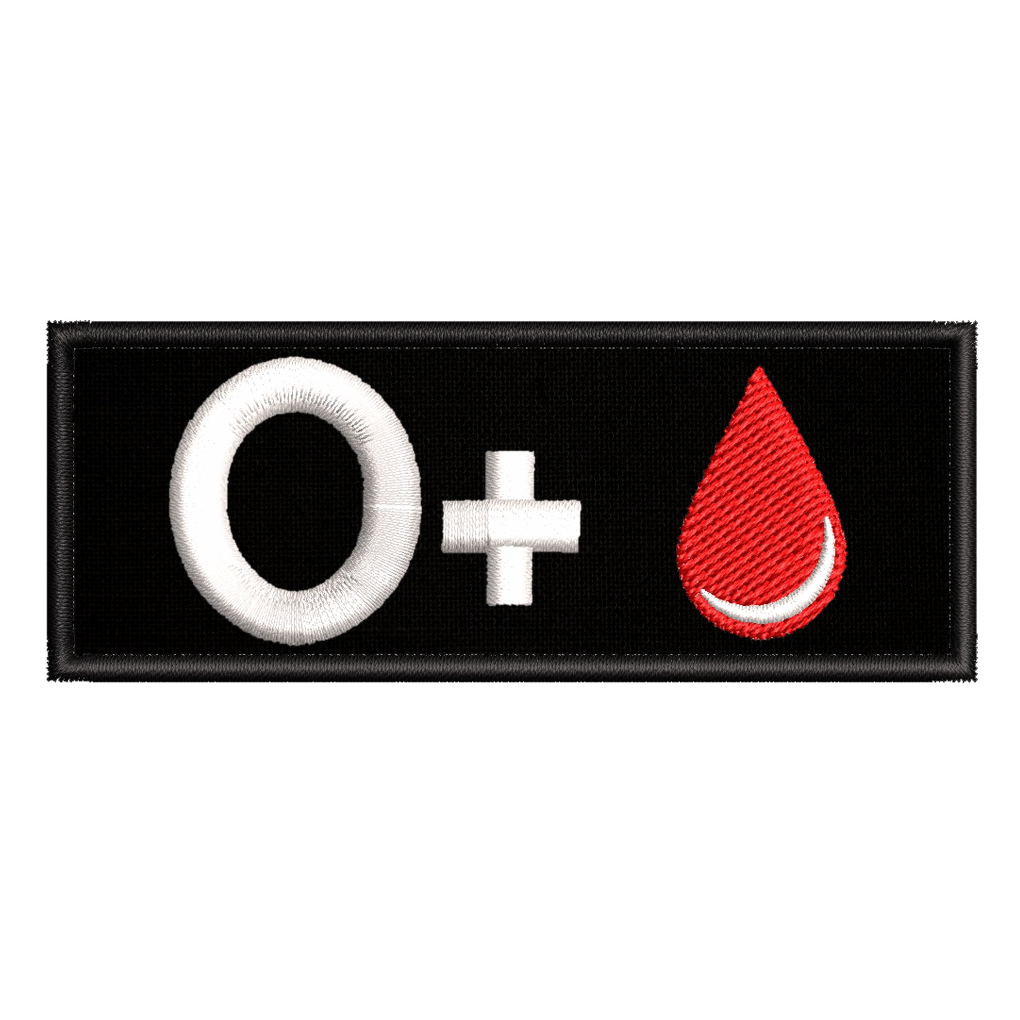 O Positive Blood Type Embroidered DIY Iron on or Sew-on Decorative ...
