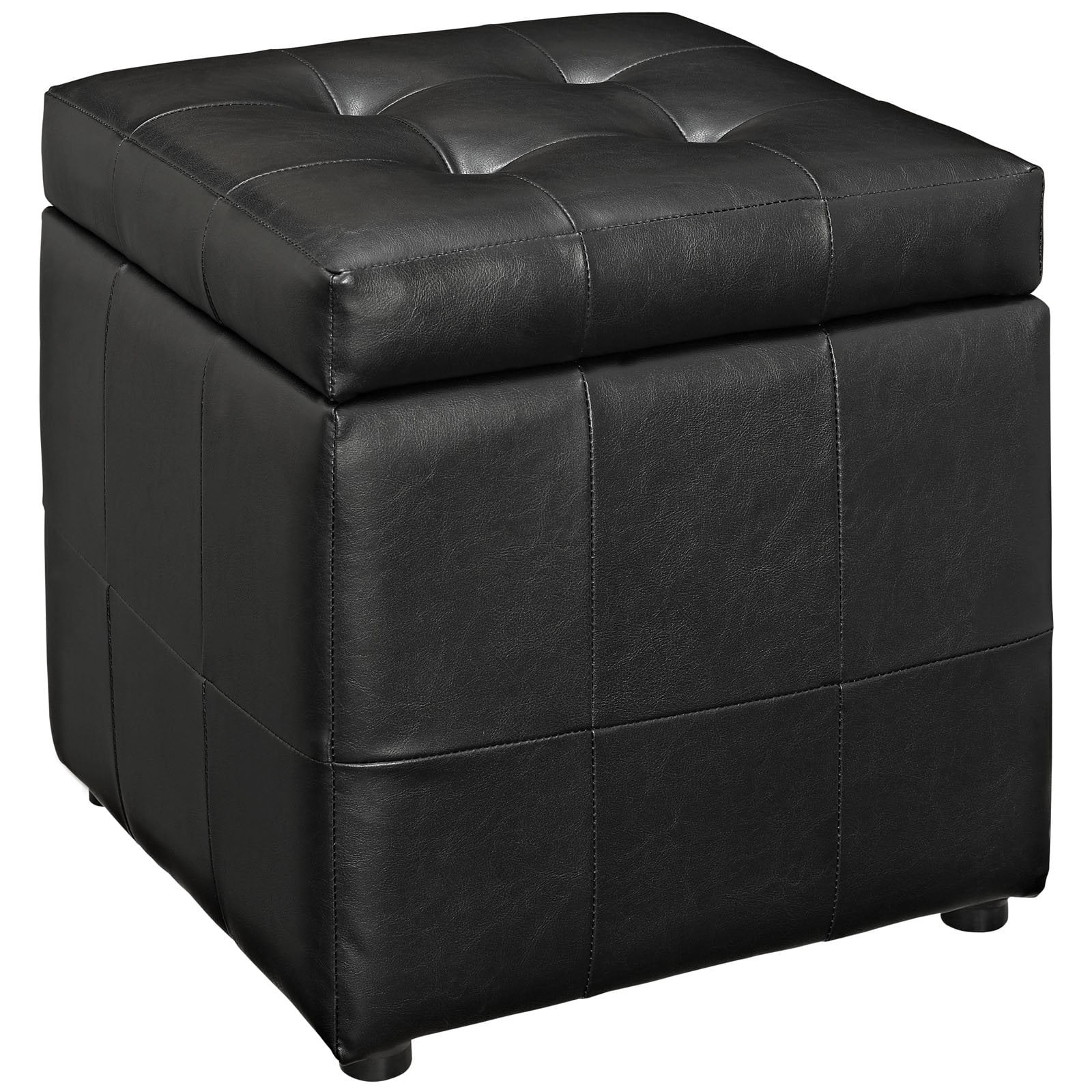 Click here for Modway Volt Tufted Faux Leather Square Storage Ott... prices