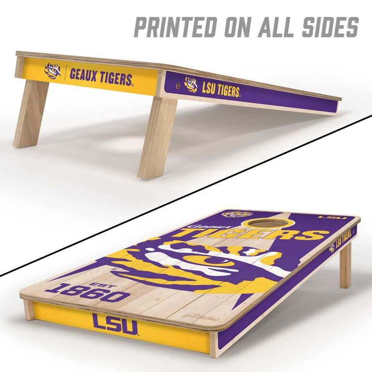 LSU Football Helmet Decals LSU Tigers Cornhole Board Vinyl Wrap ...