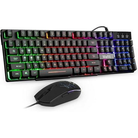 Rosewill RGB Gaming Keyboard and Mouse Combo, 9 Effects, 3200 DPI ...