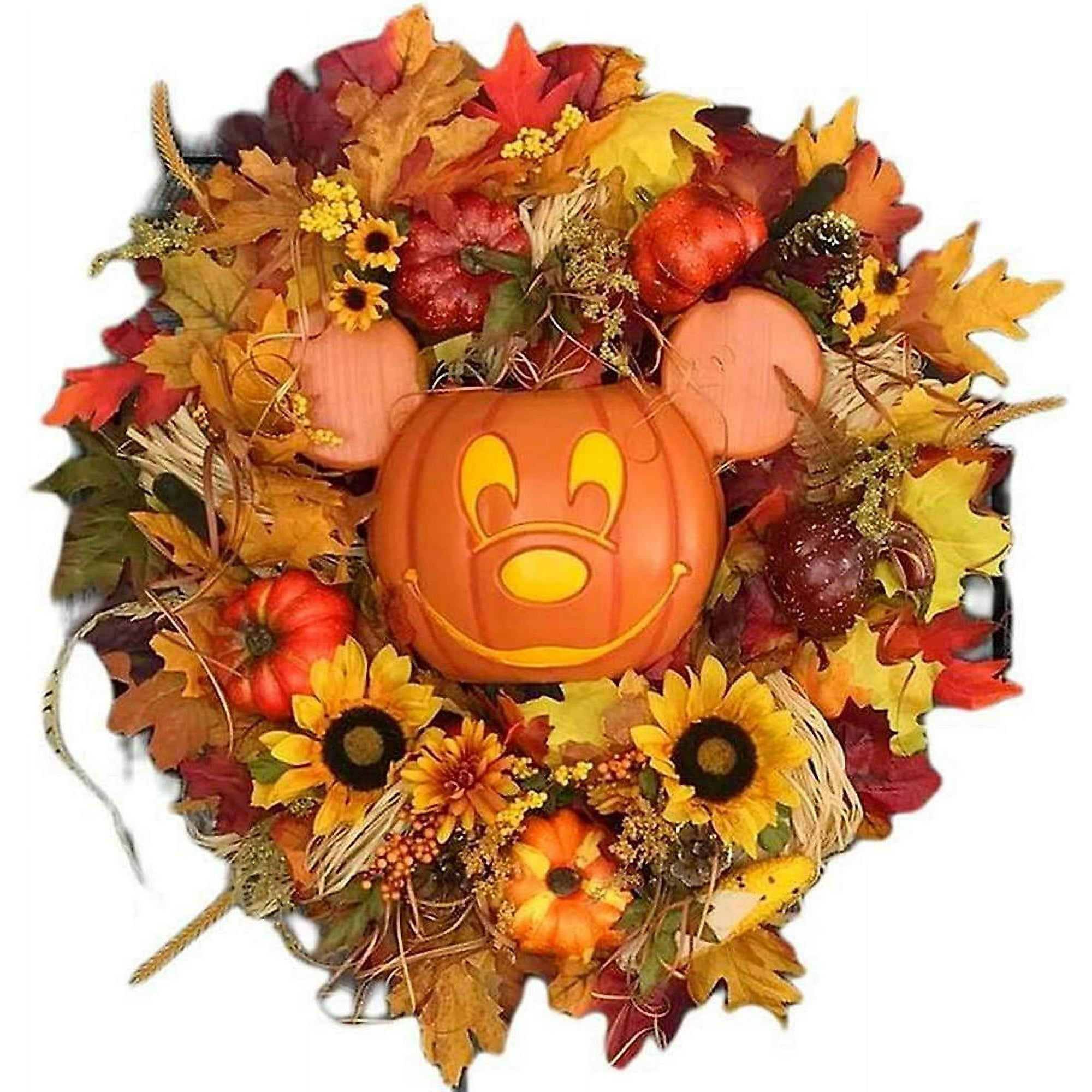 Click here for Nicegou Mickey Pumpkin Wreath Decor  Fall Hallowee... prices