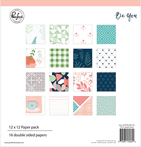 Pinkfresh Studio PFRC200118 Double-Sided Paper Pack, Multicolor ...