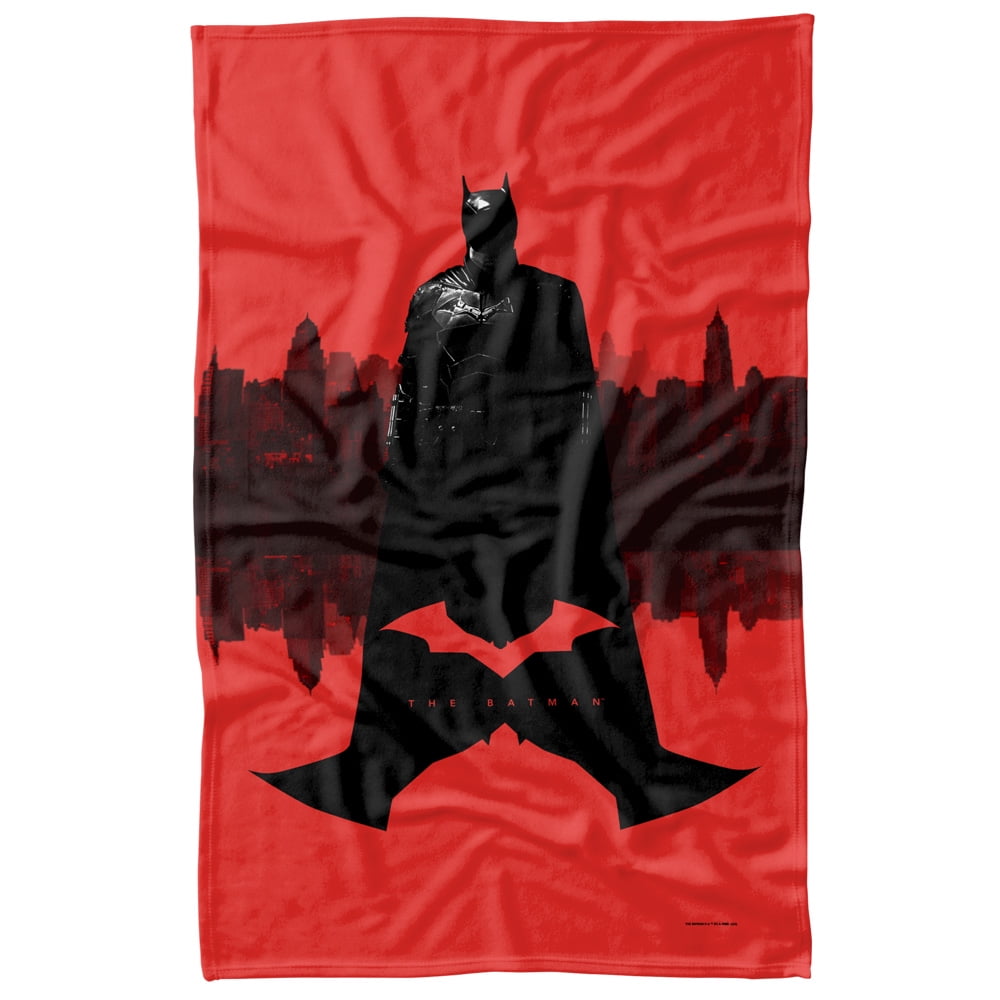 The Batman (2022) Blanket, The Batman Gotham Mirrored Fleece Blanket 36 ...