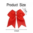 TUWAFE 2026 New 18Pcs Red Cheer Hair Bows,8 Inch Large Ponytail Holder ...