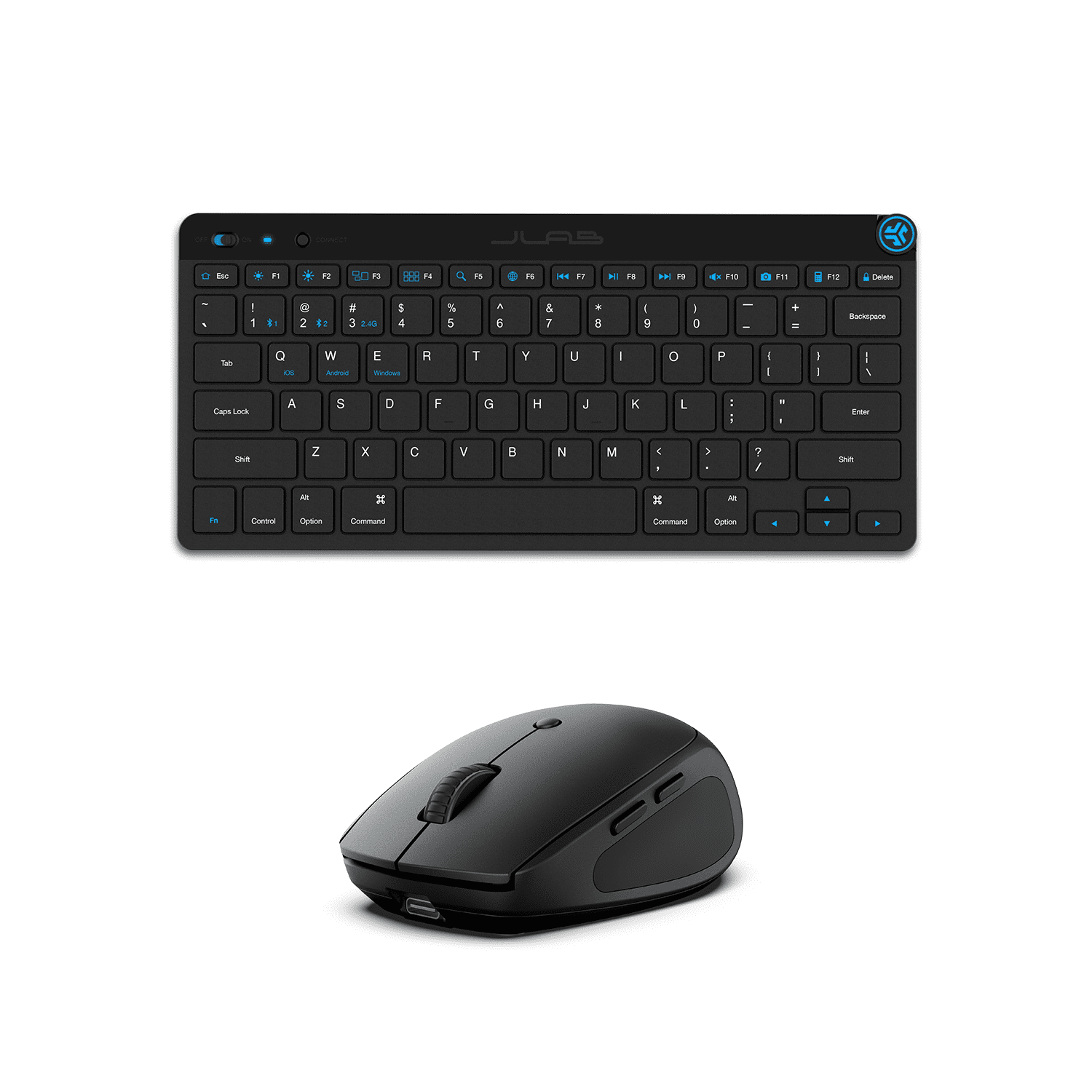 Kit teclado y Mouse inalámbrico Jlab negro | Walmart en línea