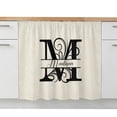Letter M Cabinet Curtains 28''x35.4'', Monogram Words Sink Base Skirt ...