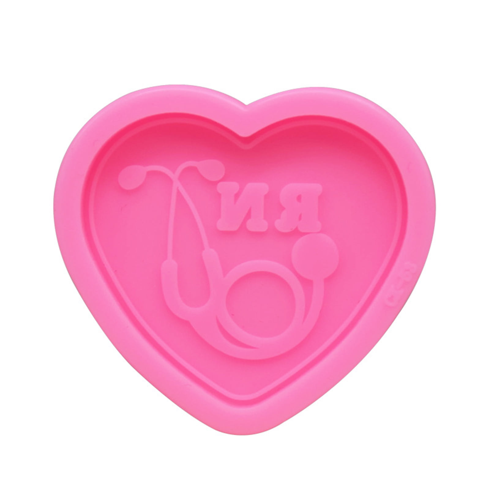 Trayknick DIY Epoxy Silicone Heart Stethoscope Key Chain Shape Cake ...