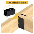 24 PCS Q235 Steel Concealed Joist Hanger, 2"x4" Outdoor Concealed ...