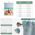 Coastal Seashells Tie Up Curtains for Window, Thermal Insulated Balloon ...