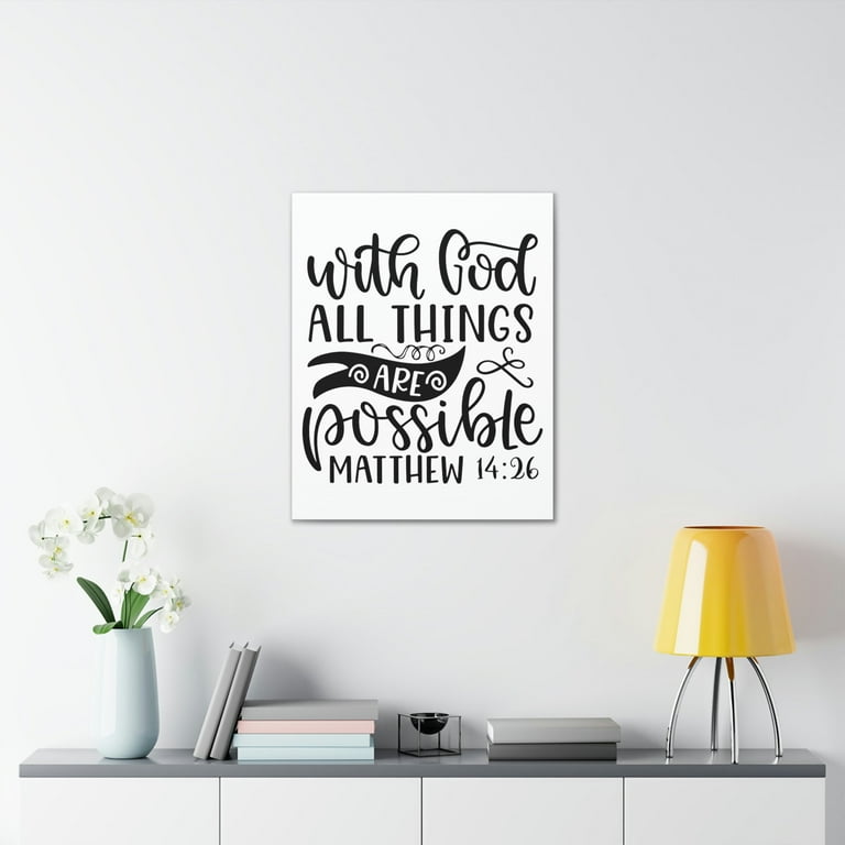 Scripture Canvas Wall Art
