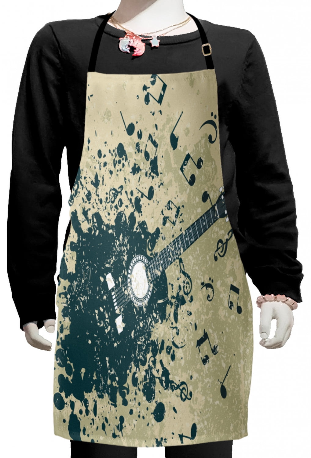 Modern Kids Apron, Acoustic Guitar on Retro Murky Background Music ...