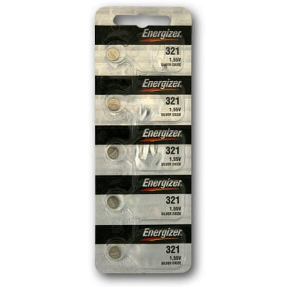 Energizer 321 Watch Batteries, SR616SW Battery Cell, Silver Oxide, 5 ...
