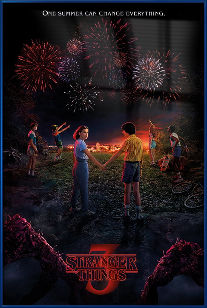 Stranger Things 3 - Framed TV Show Poster (Season 3 - Regular Style ...