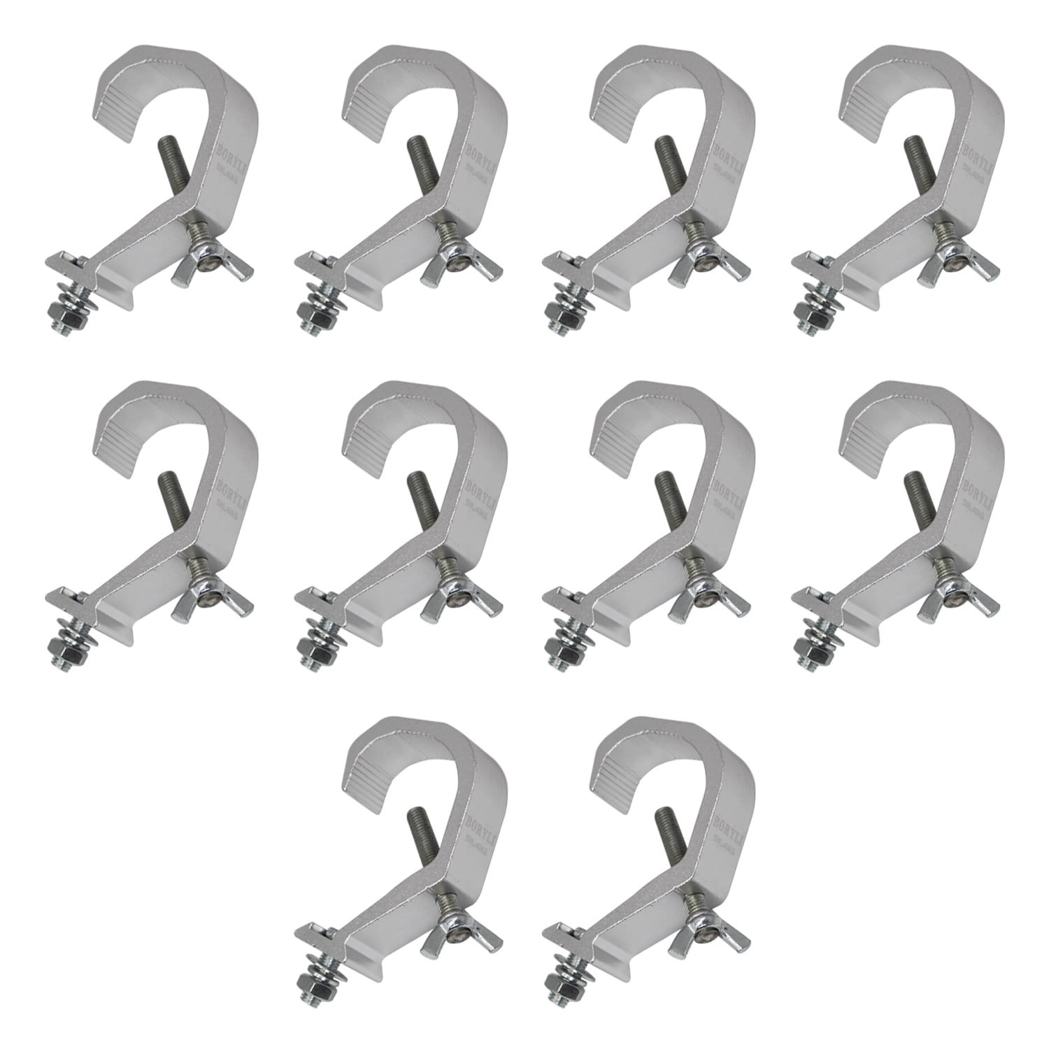BORYLI 10pcs Stage Light Clamp Hook, Aluminum Alloy Clamp Safety Hang ...