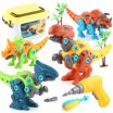Wisairt Dinosaur Toys for kids,53 PCS Dinosaur Play Set with Activity Play Mat,Dinosaur Figures ...