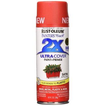 Apple Red, Rust-Oleum American Accents 2X Ultra Cover Gloss Spray Paint ...