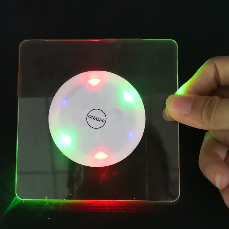 LED Drink Coaster Multi Color Lighting Up Waterproof Ultra-Thin Bottle ...