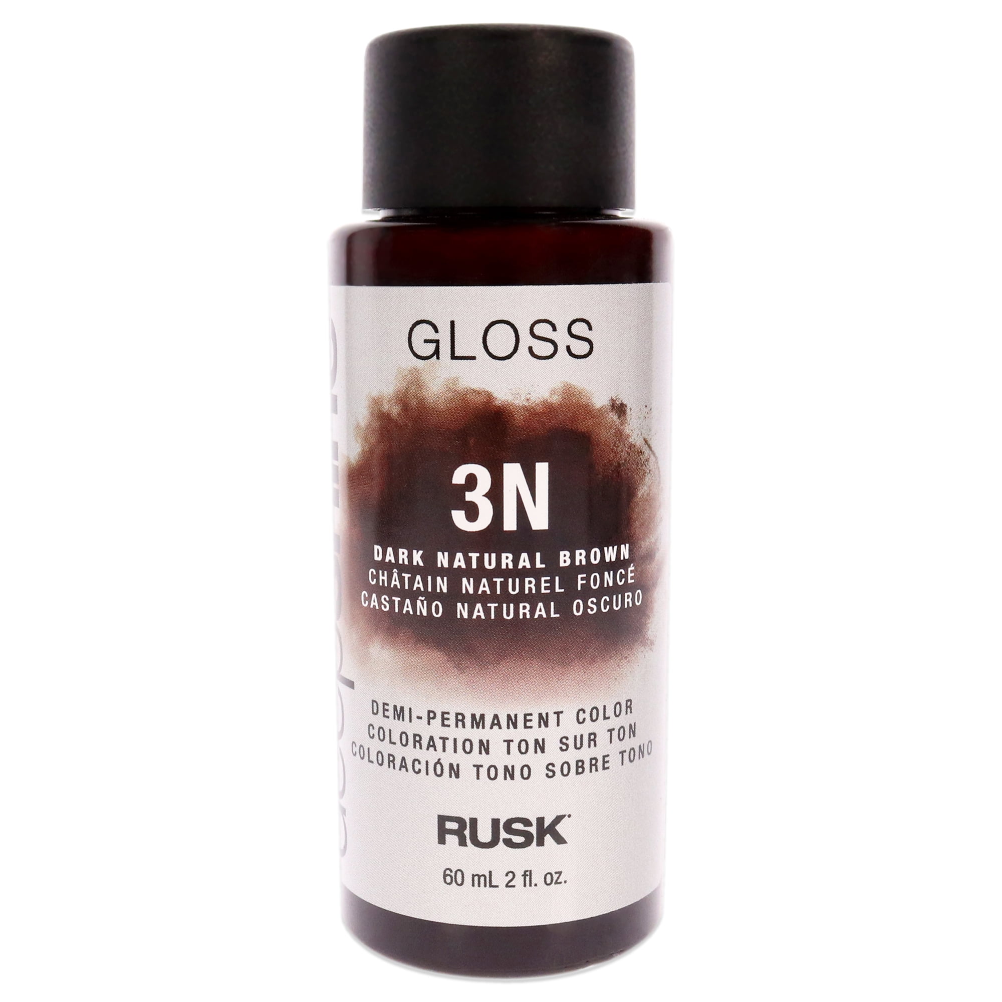 Deepshine Gloss Demi-Permanent Color - 3N Dark Natural Brown by Rusk ...