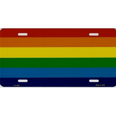 Rainbow LGBTQ Gay Pride Pattern License Plate Frame - Walmart.com