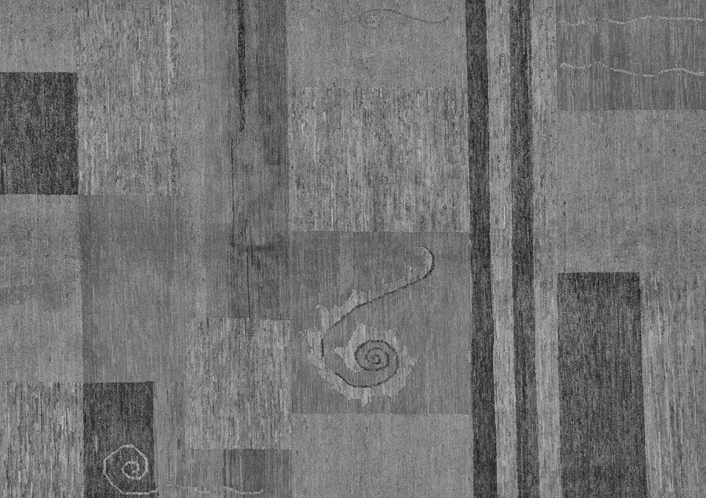 Ahgly Company Indoor Rectangle Abstract Gray Modern Area Rugs, 7' x 10 ...