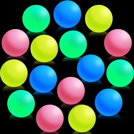 Lepai Sticky Wall Balls Ceiling Glow Balls Glow in The Dark Sticky ...