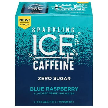 Sparkling Ice +Caffeine, Zero Sugar, Black Raspberry Flavored ...