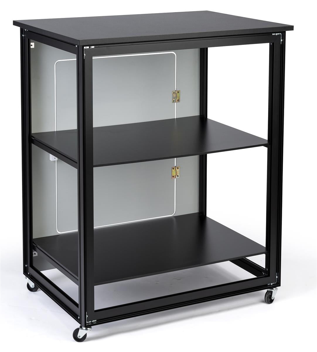 Displays2go Trade Show Storage Counter with Wheels, Fits SEG Fabric ...