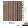 Wood Plastic Composite Deck Tiles Set of 20, Sustainable FSC Composite ...